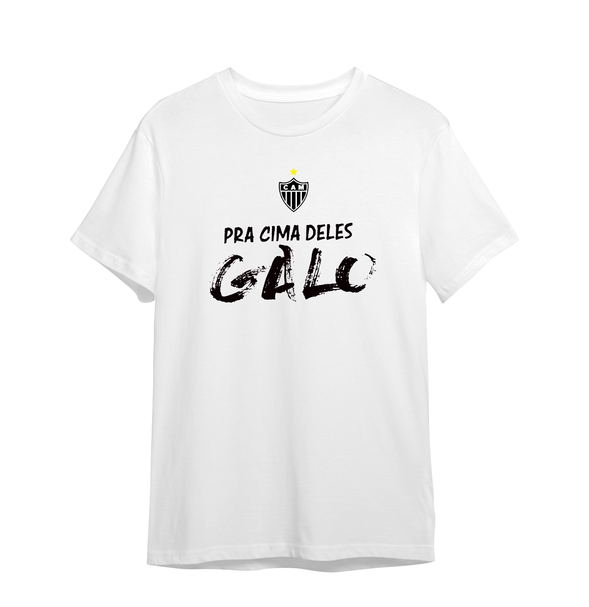 Camiseta Masculina Atlético "Pra cima deles galo"